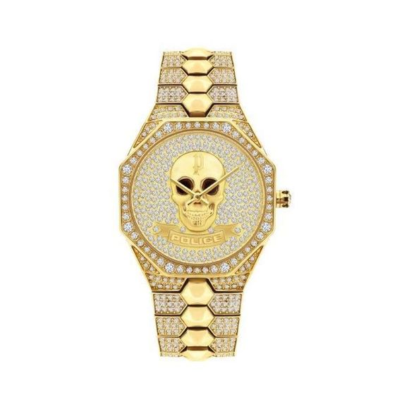 Police | Accessories | Police Skull Gold Pl561jsb02a Watch Women ...